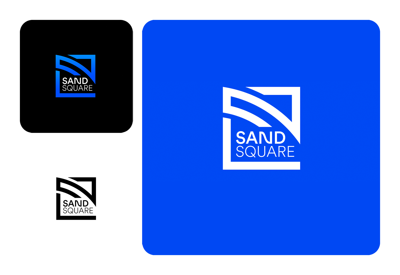 Tech Logo and Visual Identity – Sand Square - ديزلاين | Desline